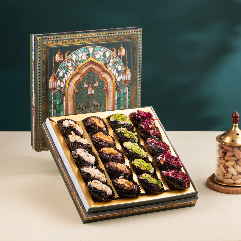 Assorted Stuffed Dates Collection 500gm – THE BAKLAVA BOX