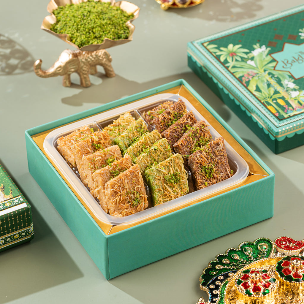 Noor Assorted Kunafa Barfi Box – THE BAKLAVA BOX