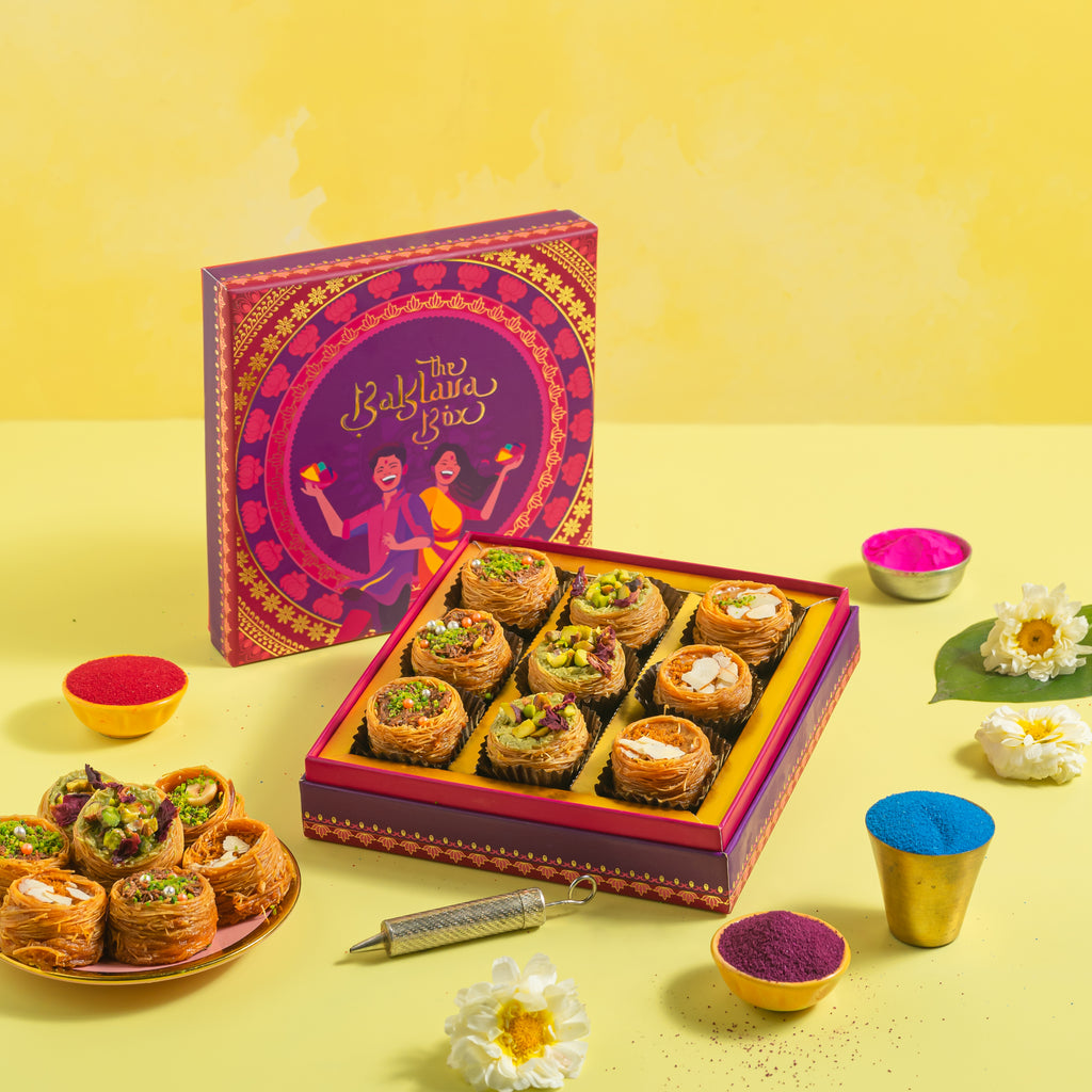 Assorted Oshe Bulbul Holi Gift Box (250gms) – THE BAKLAVA BOX