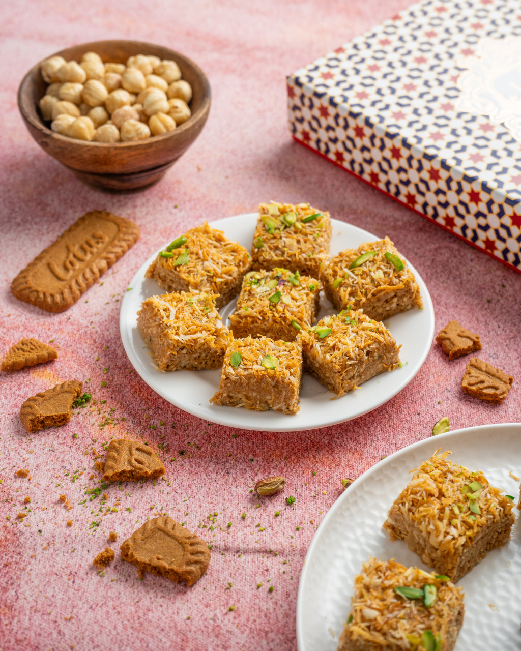 Biscoff Kunafa Barfi 250g – THE BAKLAVA BOX