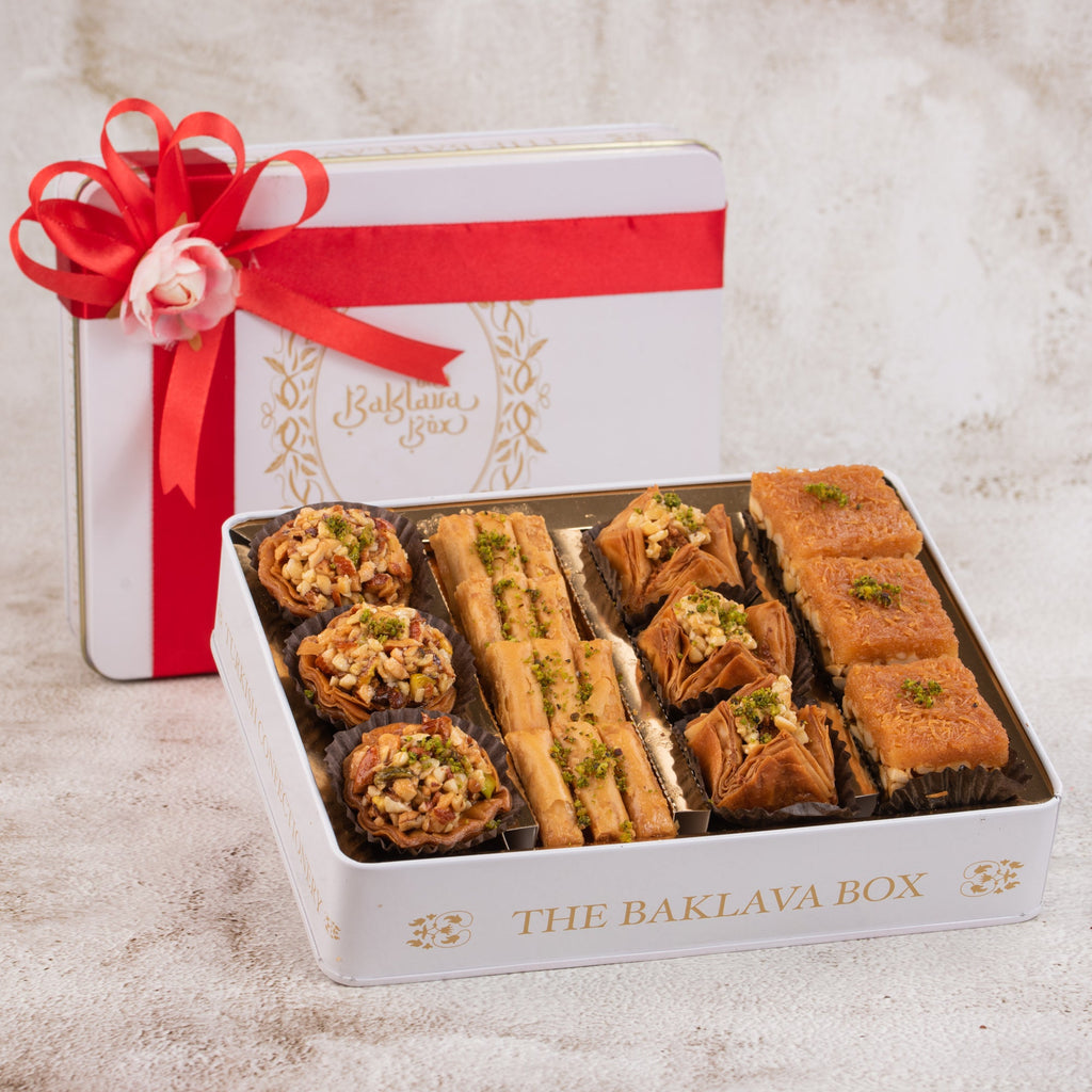 Assorted Premium Baklava Gift Box - Ribbon Packaging - 350 gm – THE ...