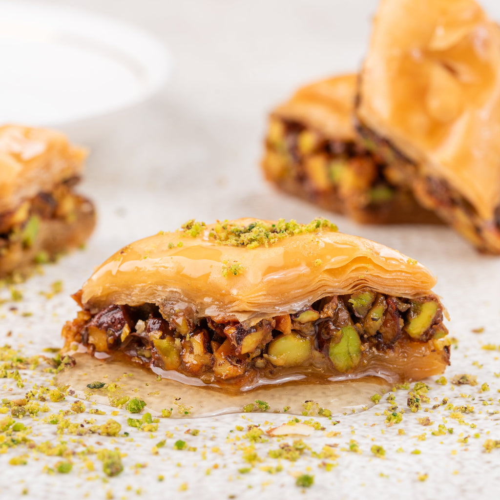 Diamond Pistachio Baklava – THE BAKLAVA BOX