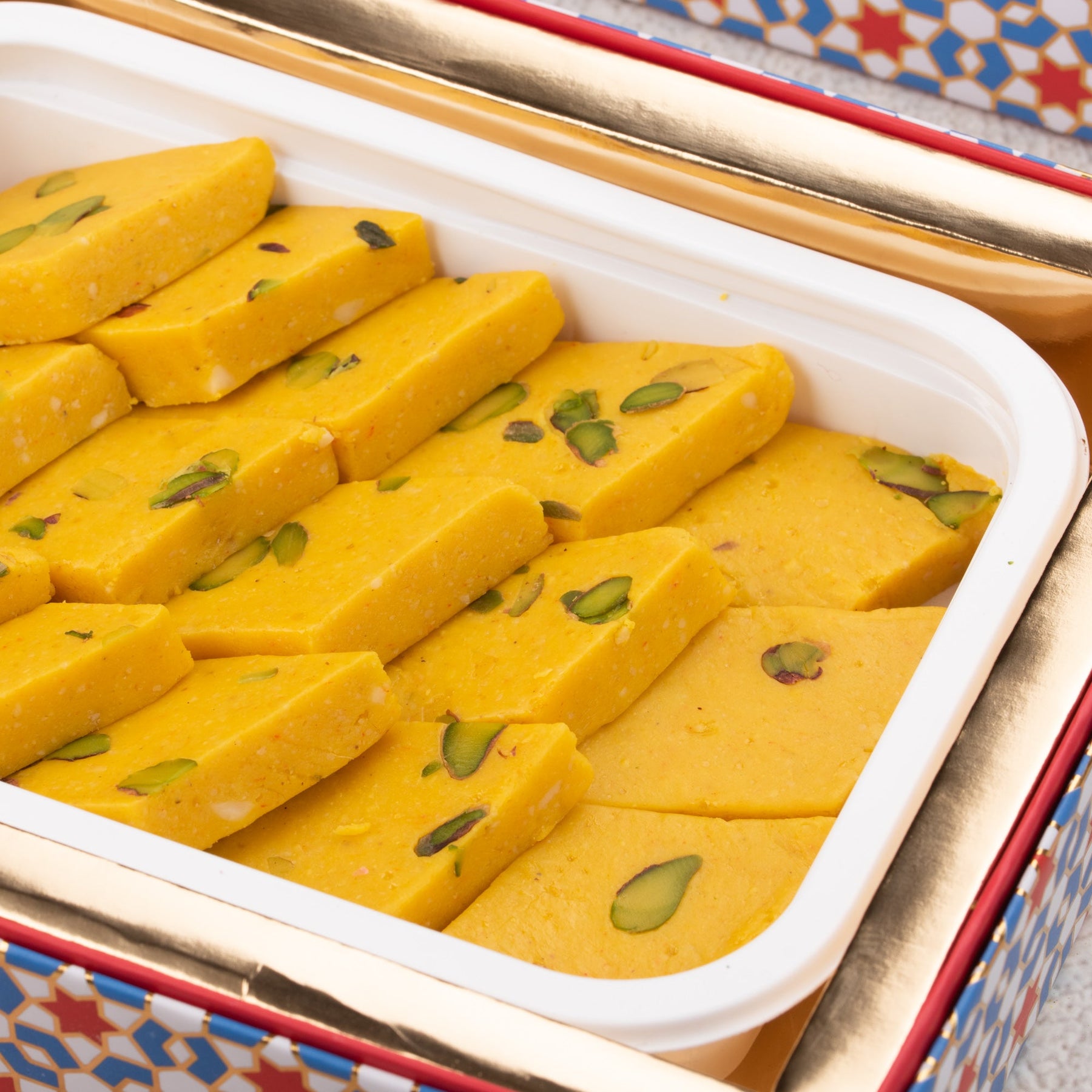 Kesar Kaju Katli – THE BAKLAVA BOX